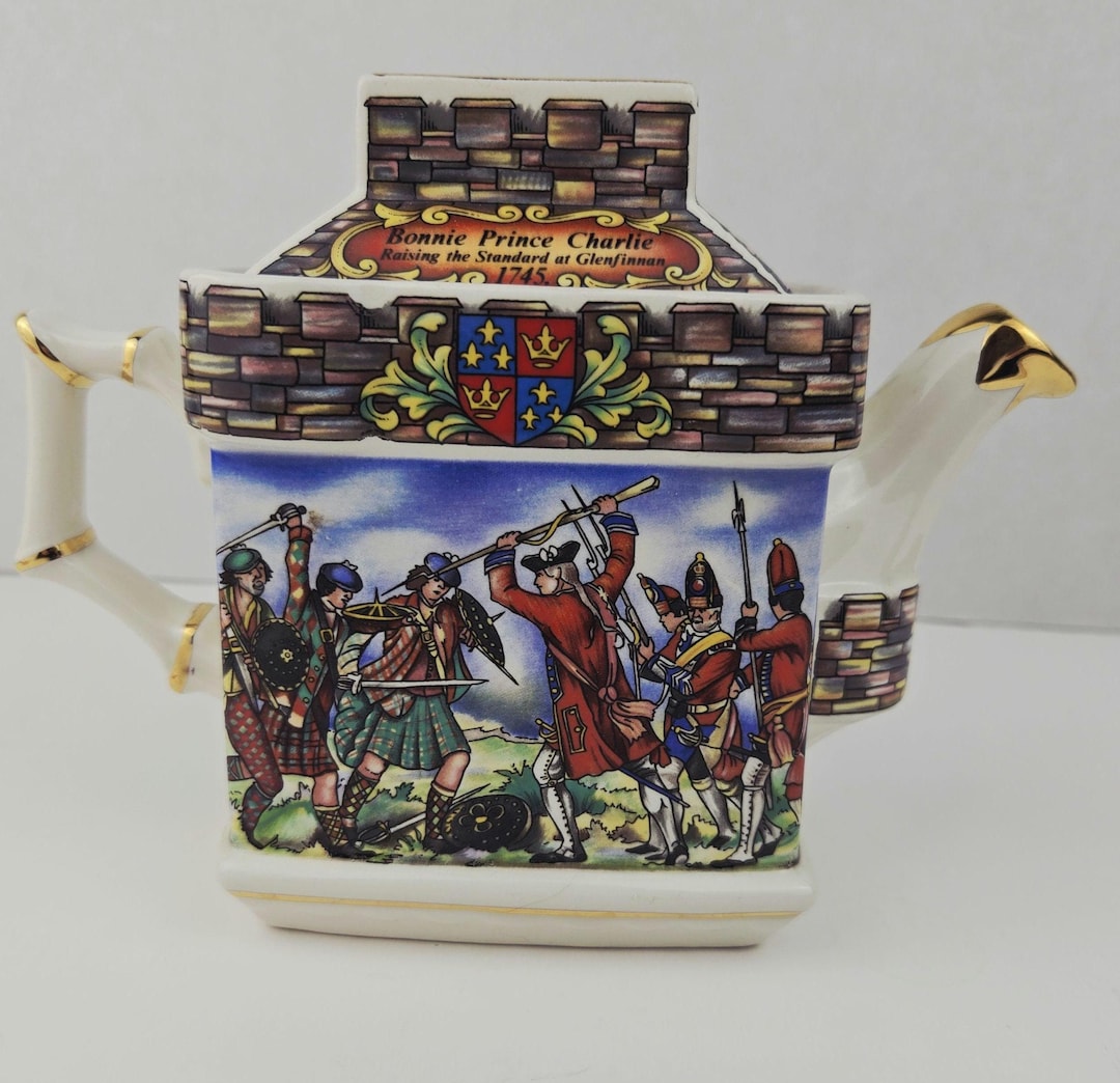 Sadler Bonnie Prince Charlie Teapot – Glenfinnan 1745 Scottish History ...