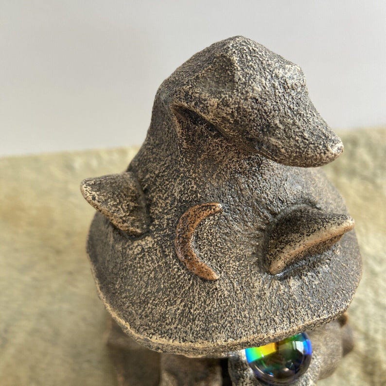 Vintage Pena Windstone Editions 1999 CAT WIZARD RARE! Great Condition ...