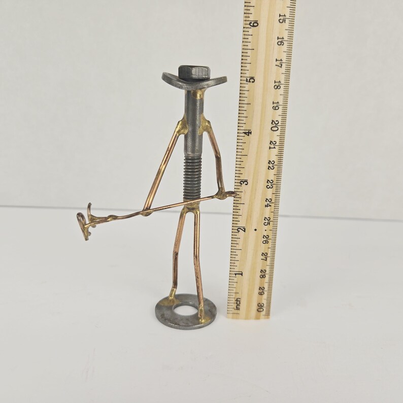 Cowboy Nuts & Bolts Handmade Metal Figurine Cattle Branding Iron ...