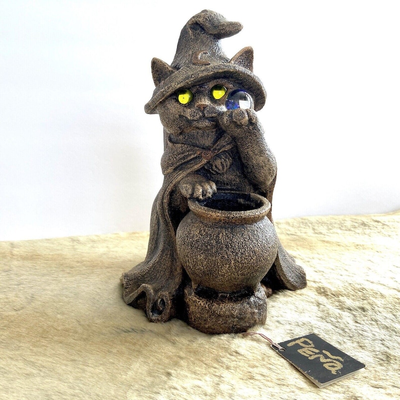 Vintage Pena Windstone Editions 1999 CAT WIZARD RARE! Great Condition ...