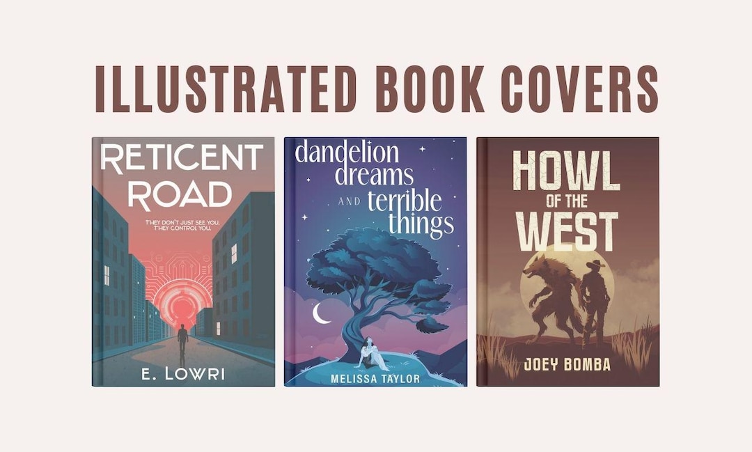 Hand Illustrated Custom Book Cover Character Art Tailored to Your Story ...
