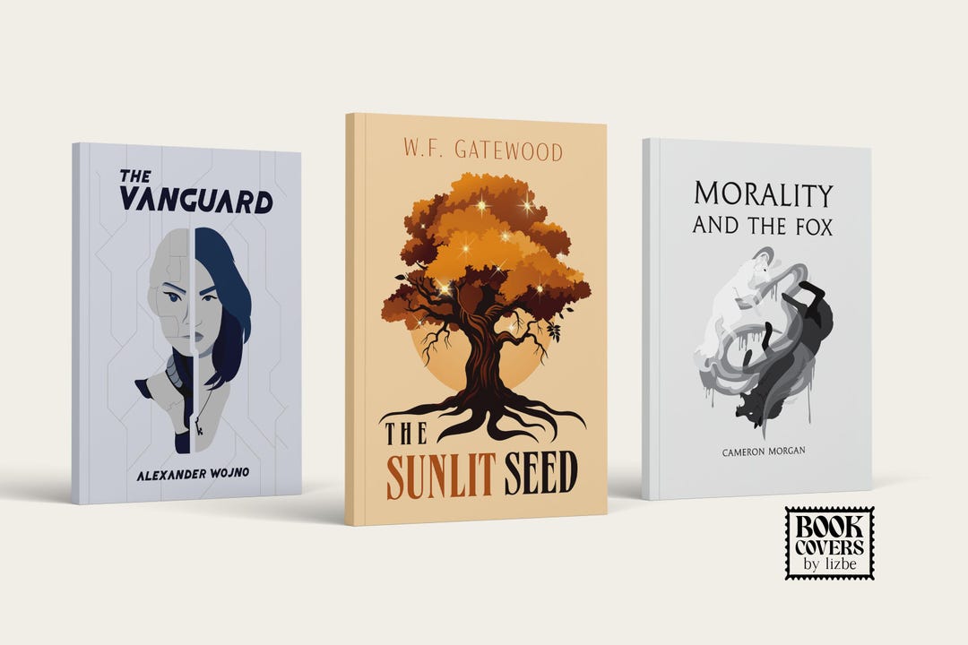 Custom Hand-drawn Ebook Cover Art: Original Book Cover Design - Etsy