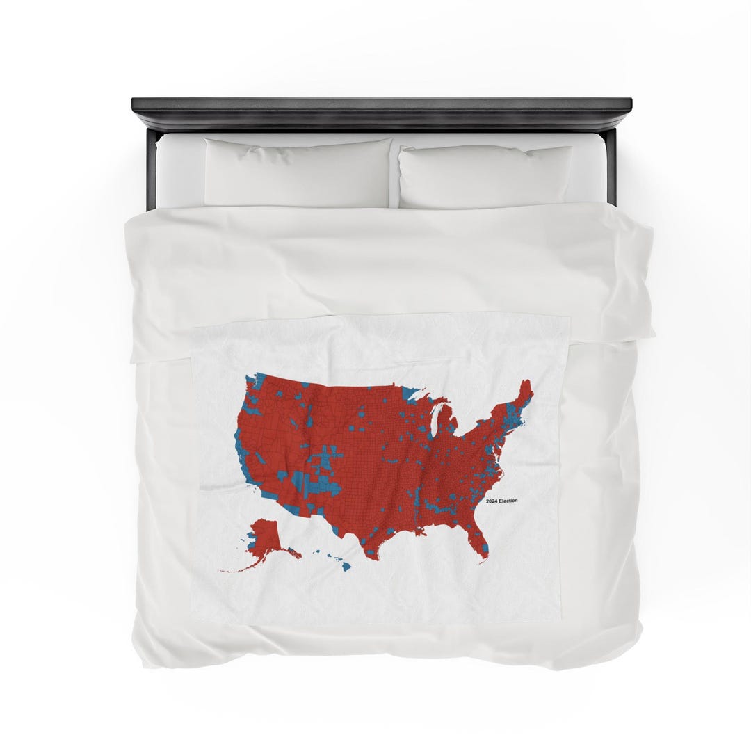 Plush Blanket, 2024 Election Red Wave Trump Republican Support, Cozy ...
