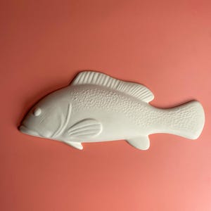 Trout Fish Plaster Casting Mold: Handmade Ceramic Wall Art (34 X 14 Cm ...