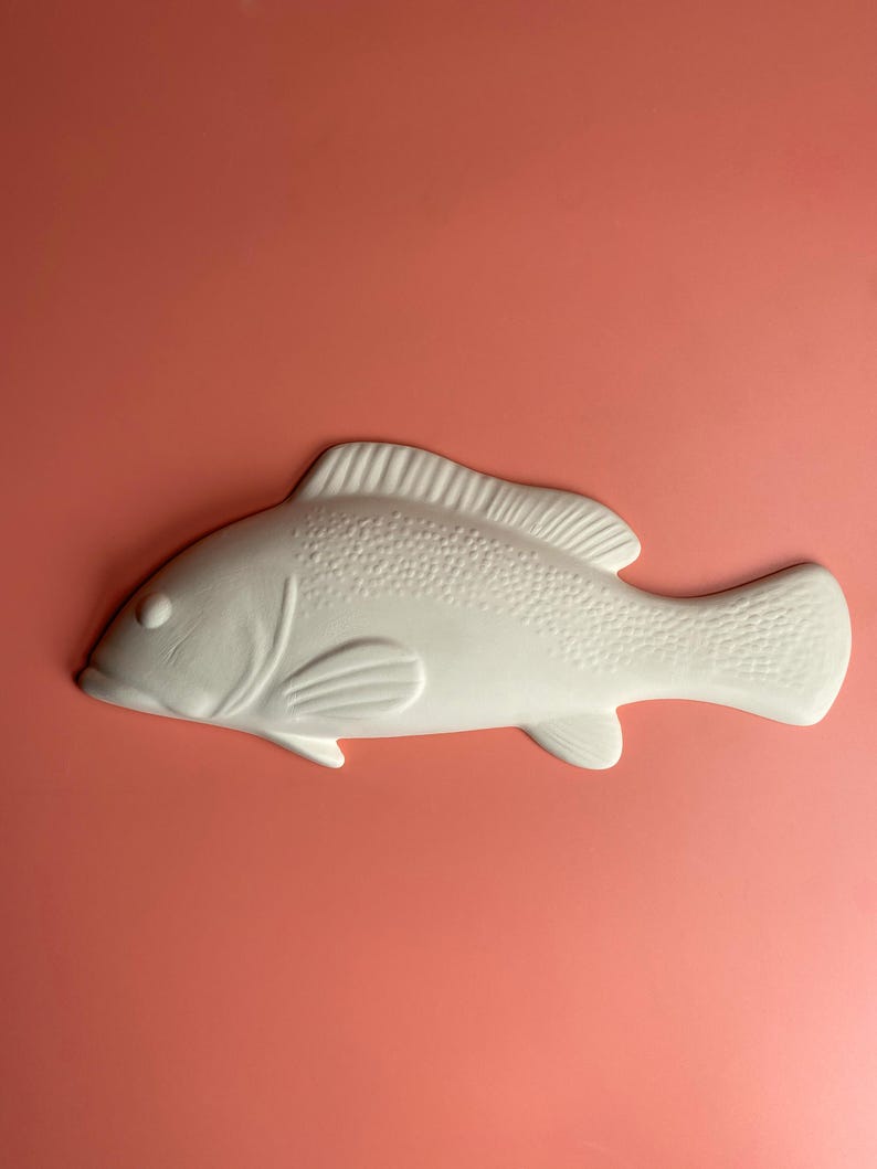 Trout Fish Plaster Casting Mold: Handmade Ceramic Wall Art (34 X 14 Cm ...