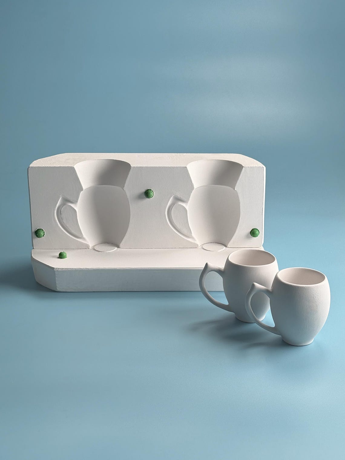 Plaster Mug Mold: Handmade Ceramic Coffee Cup Casting - Etsy