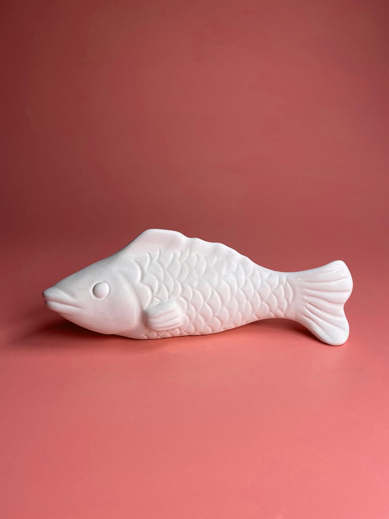 Plaster Mold for Carp Fish, Craft Supply, Handmade Ceramic Mold, Art ...