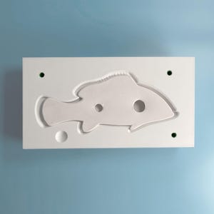 Trout Fish Plaster Casting Mold: Handmade Ceramic Wall Art (34 X 14 Cm ...