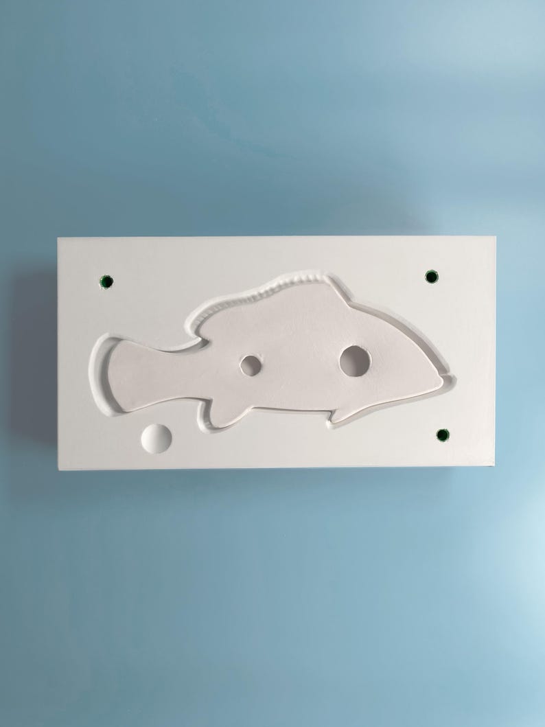 Trout Fish Plaster Casting Mold: Handmade Ceramic Wall Art (34 X 14 Cm ...