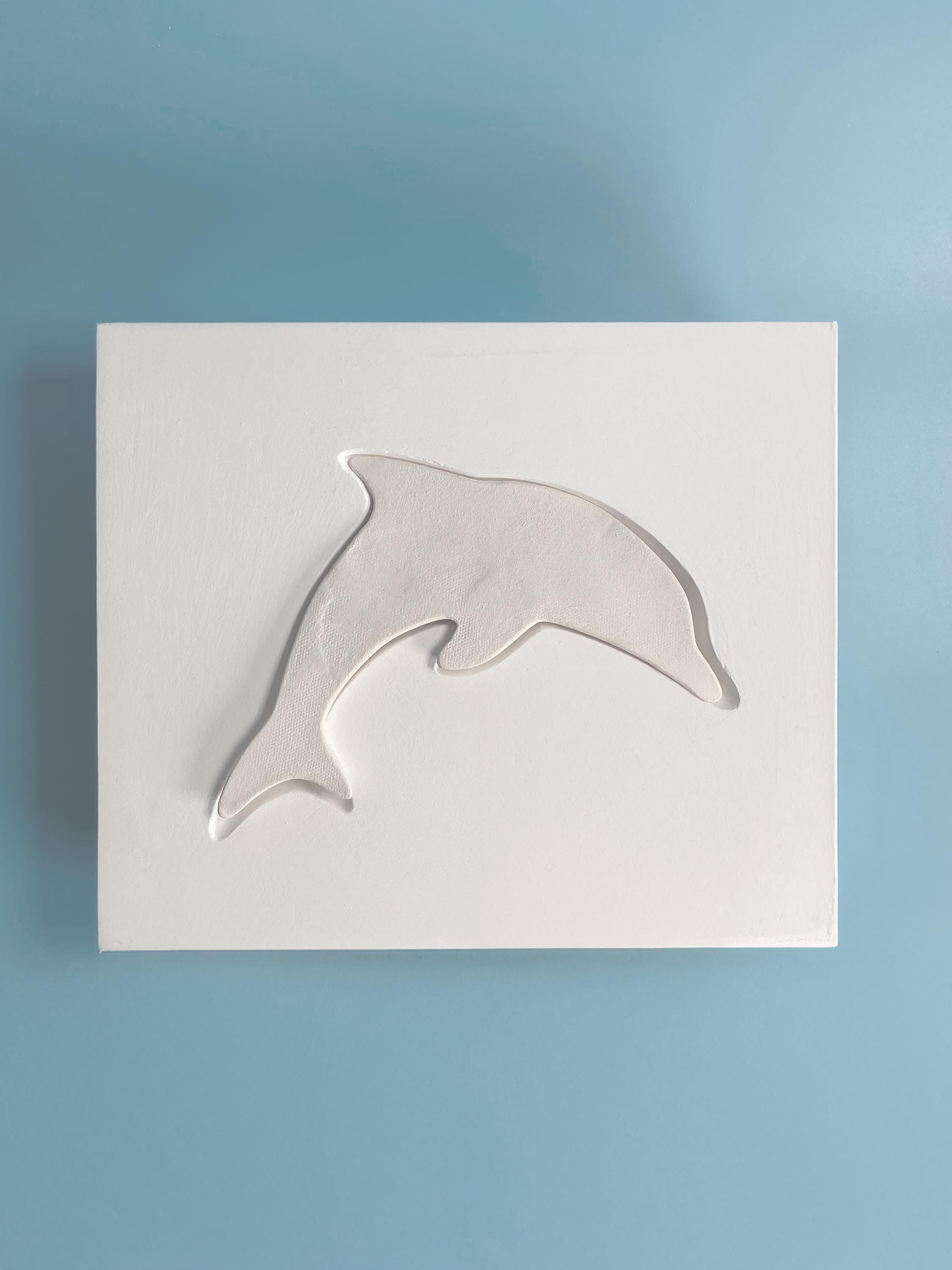 Dolphin Plaster Mold: Ceramic Art & Craft, Wall Ornament - Etsy