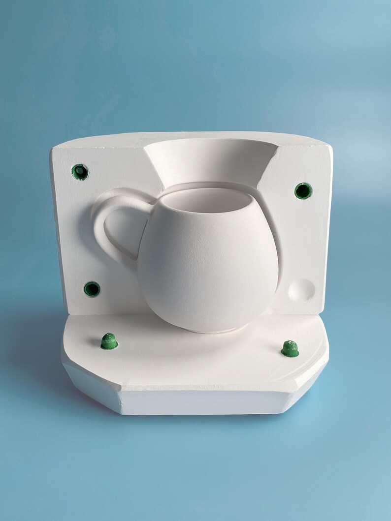 Handmade Plaster Mug Mold: Damla Mug, Ceramic Craft Supply - Etsy