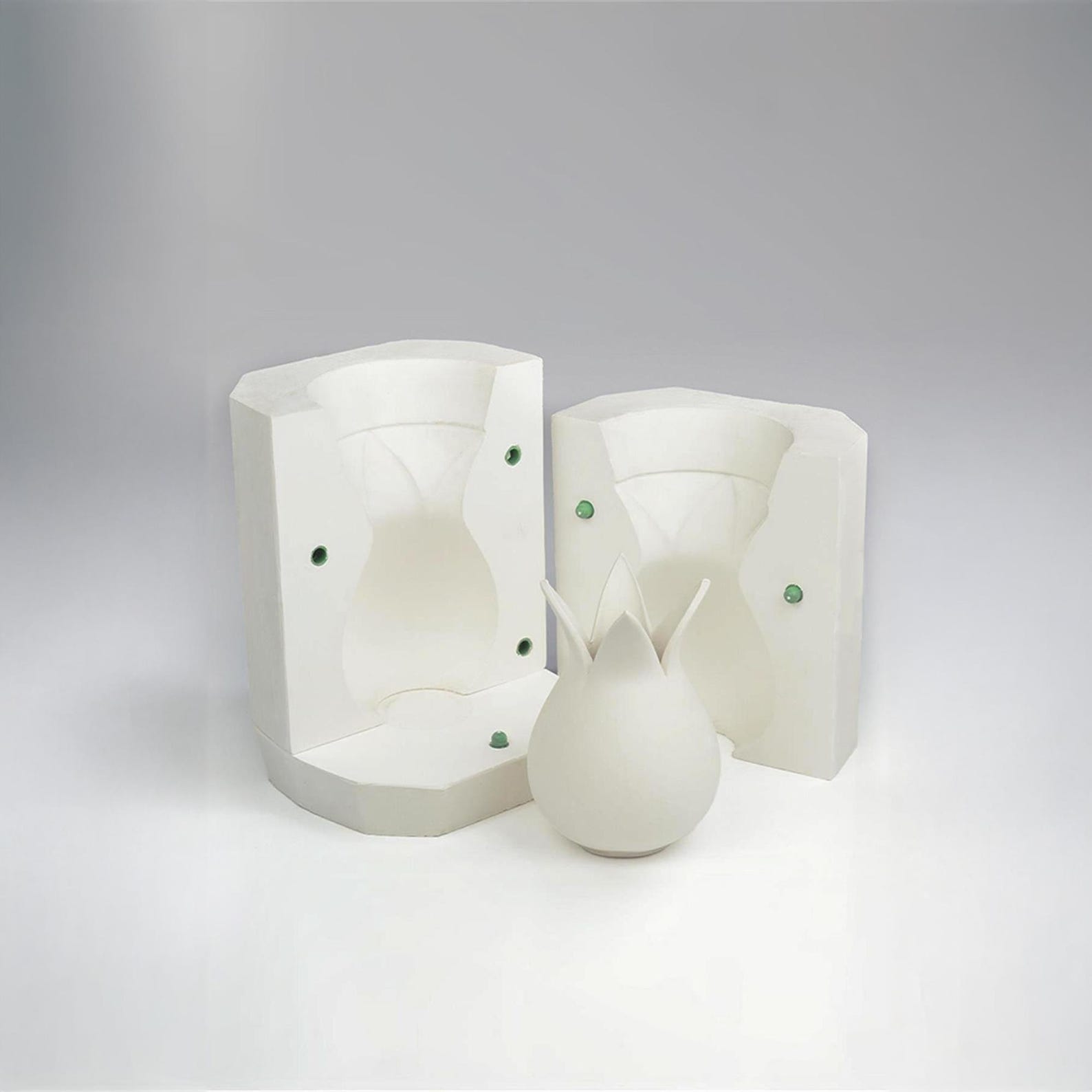 Tulip Plaster Mold: Handmade Ceramic Slip Casting Mold (15x8.5cm) - Etsy
