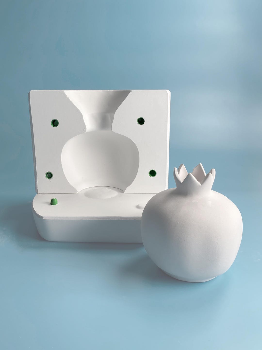 Plaster Mold for Pomegranate , Craft Supply, Handmade Mold, Ornamental ...