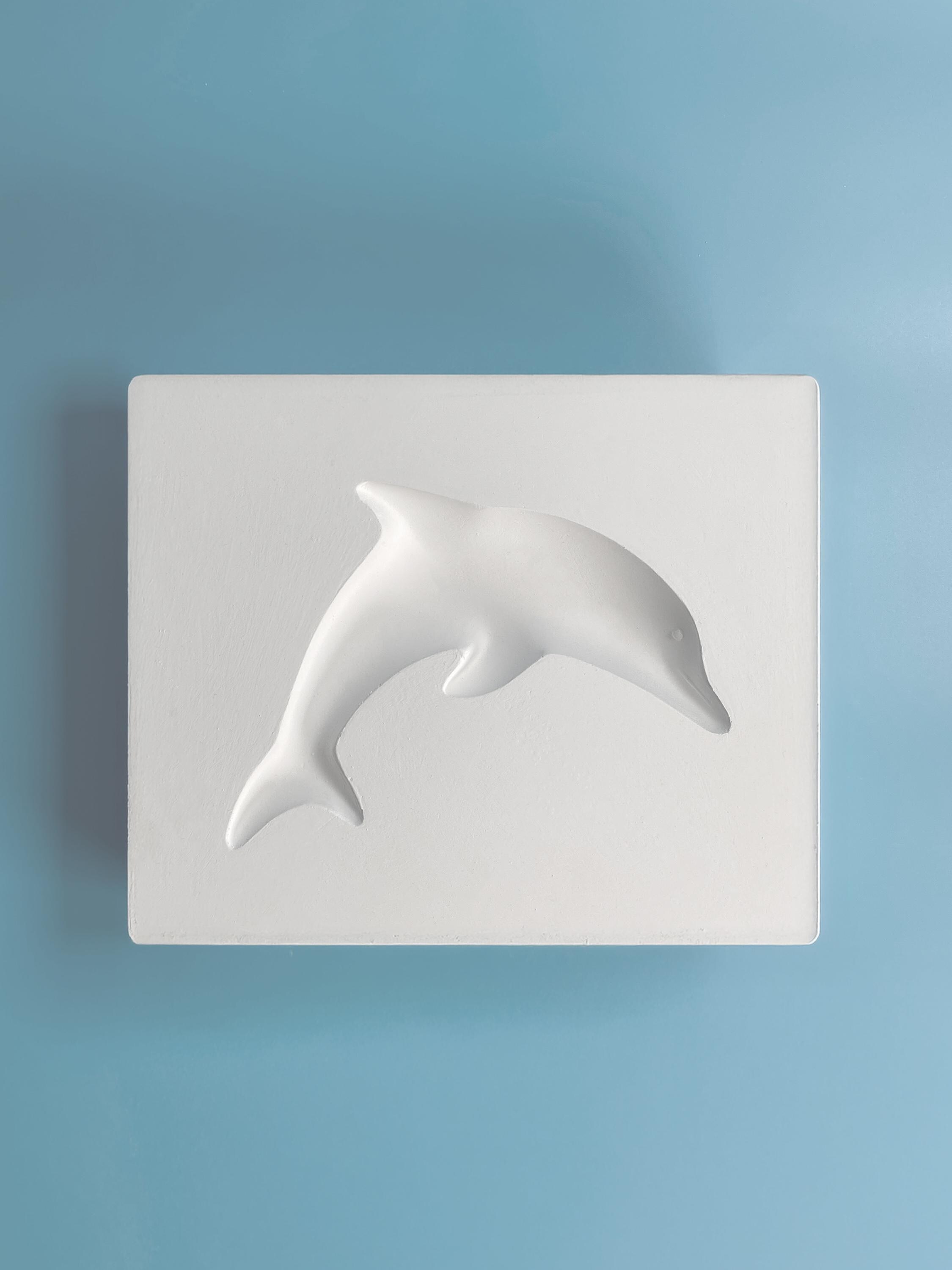 Dolphin Plaster Mold: Ceramic Art & Craft, Wall Ornament - Etsy