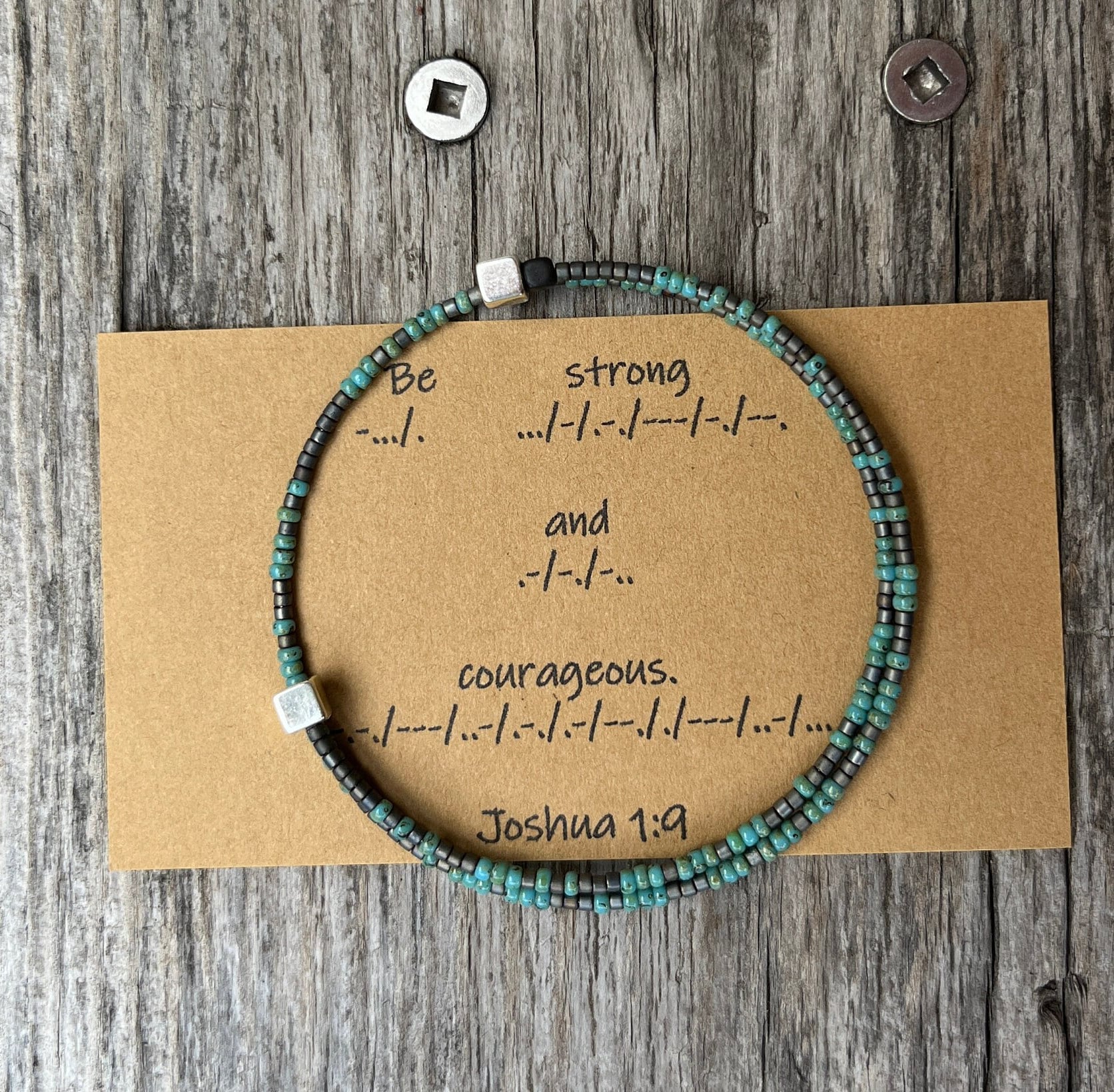 Joshua 1:9 Morse Code Bracelet - Etsy
