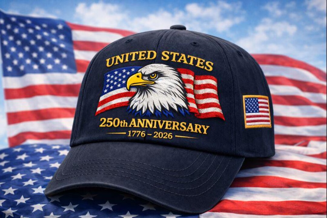 250th Anniversary USA Dad Hat – Embroidered American Eagle Cap - Etsy