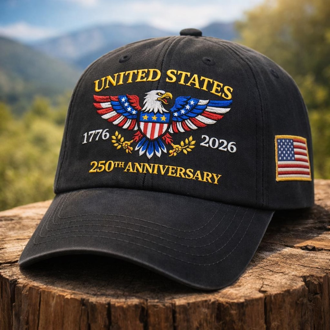 250th Anniversary USA Dad Hat – Embroidered American Eagle Cap - Etsy