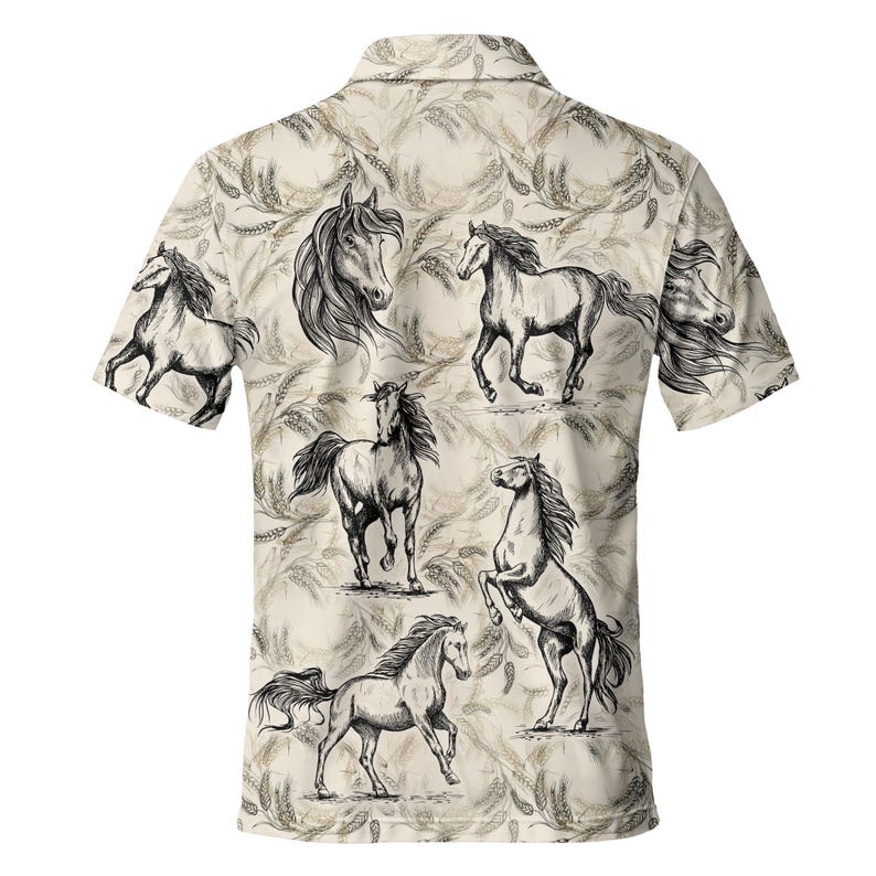 Mens Horse Hawaiian Shirt: Vintage Western Style Button Down, Kentucky ...