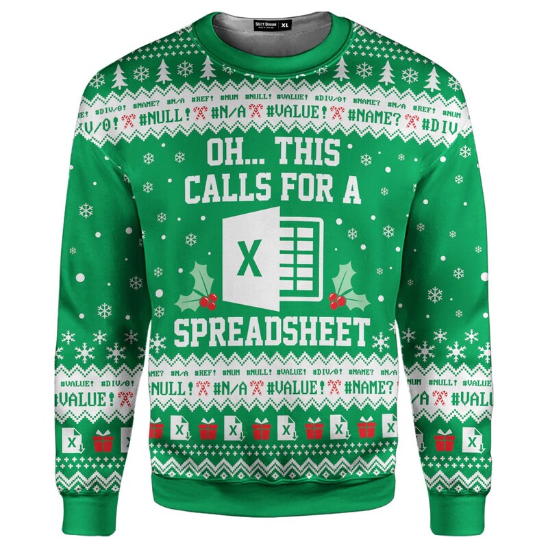 Excel Christmas Sweater - Etsy