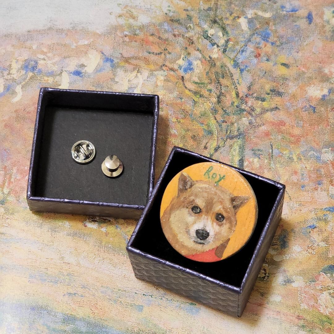 Custom Pet Pin, Hand Painted Dog Face, Hand Drawn Cat Face, Pet ...