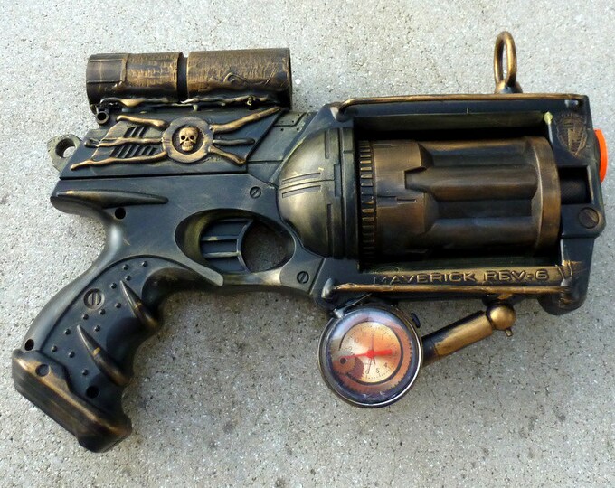 Steampunk Gun Nerf Maverick N-strike Victorian Gothic Compass - Etsy