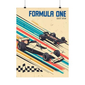 F1 Poster, Retro F1 Posters, 11"x14", 12"x16", 18"x24" - Etsy