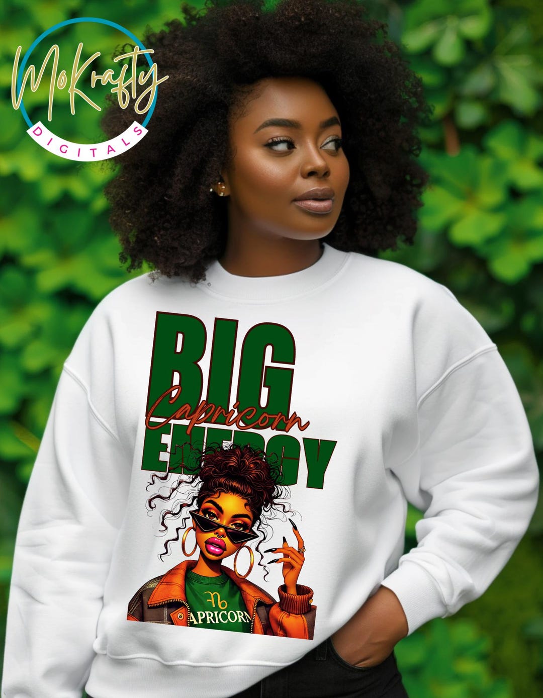Big Capricorn Energy PNG | Zodiac Baddie Shirt Design (digital Download ...