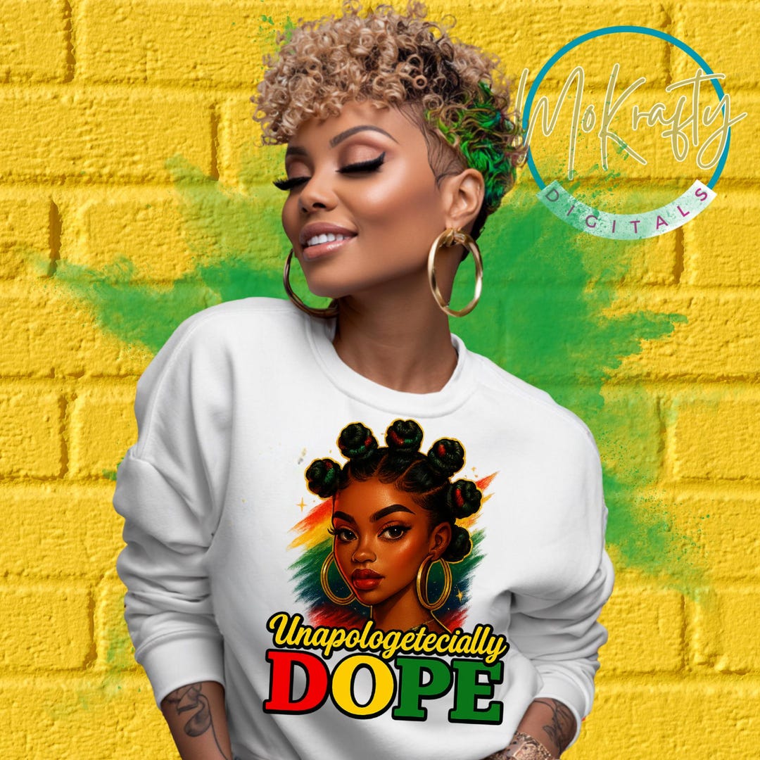 Bantu Knots Afro Woman PNG | Unapologetically Dopenblack Girl Magic ...