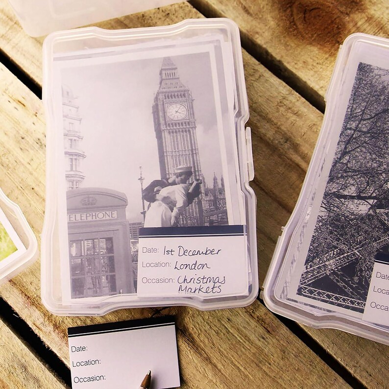 Handcrafted Memory Photo Box - 8 Inner 4x6 Photo Storage Cases ...