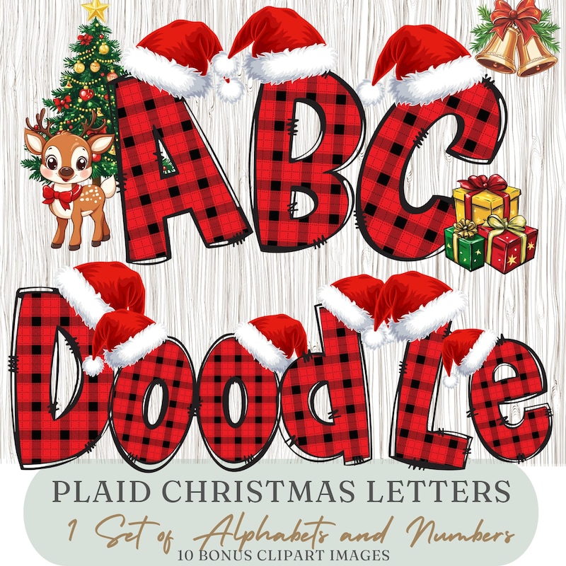 Monogram Xmas Font - Etsy