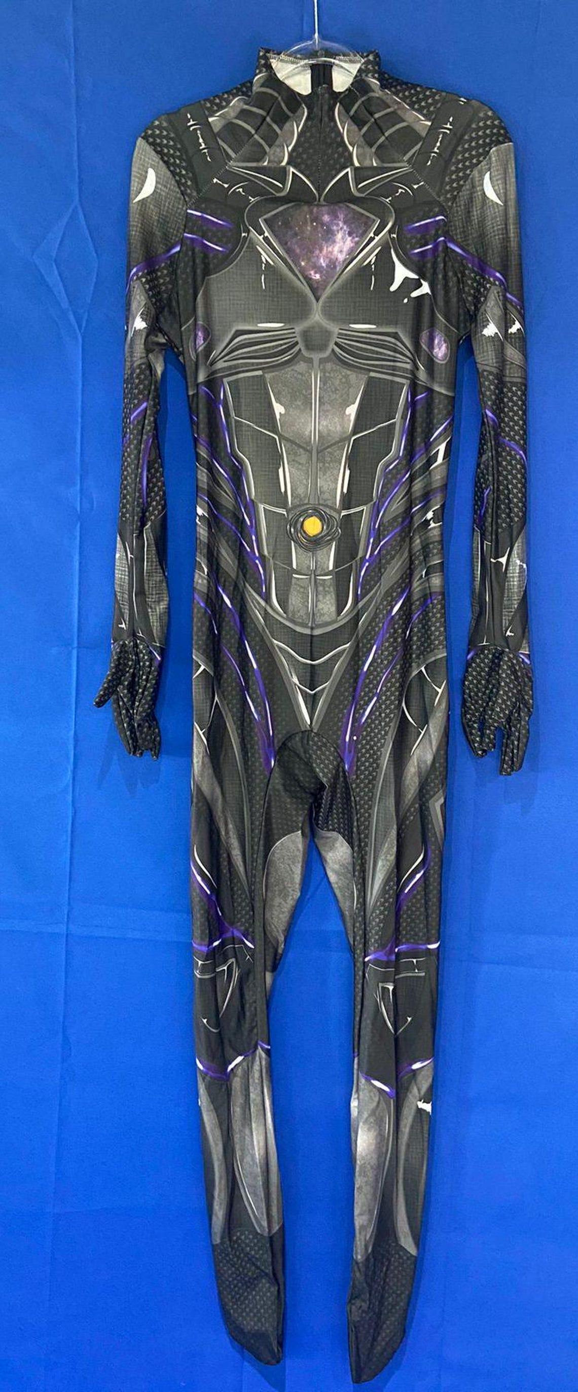 Black Cosplay Costumes Power Rangers Cosplay Jumpsuit Handmade Jumpsuit ...