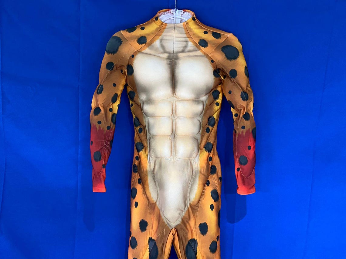 Handmade Leopard Muscle Suit Costume - Cosplay Outfit With Tail - Etsy