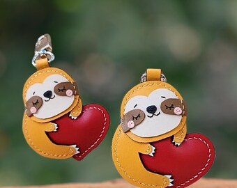 Flying Pig Leather Bag Charm, Leather Key Chain, Handmade Bag Charm ...