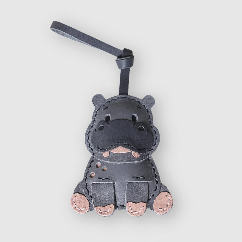 Hippo Hippo Bag Charm - Etsy