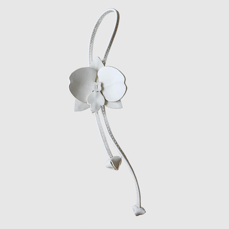 Orchid Leather Keychain - Etsy UK