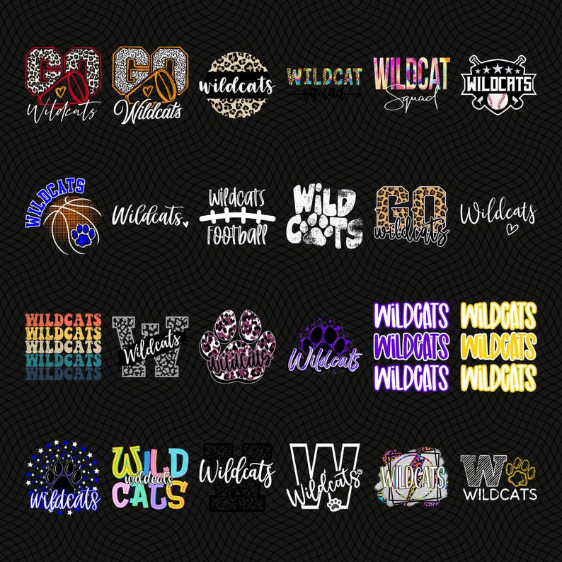 Wildcats Team Png Bundle, Go Wildcats Sublimation Design, School Spirit ...