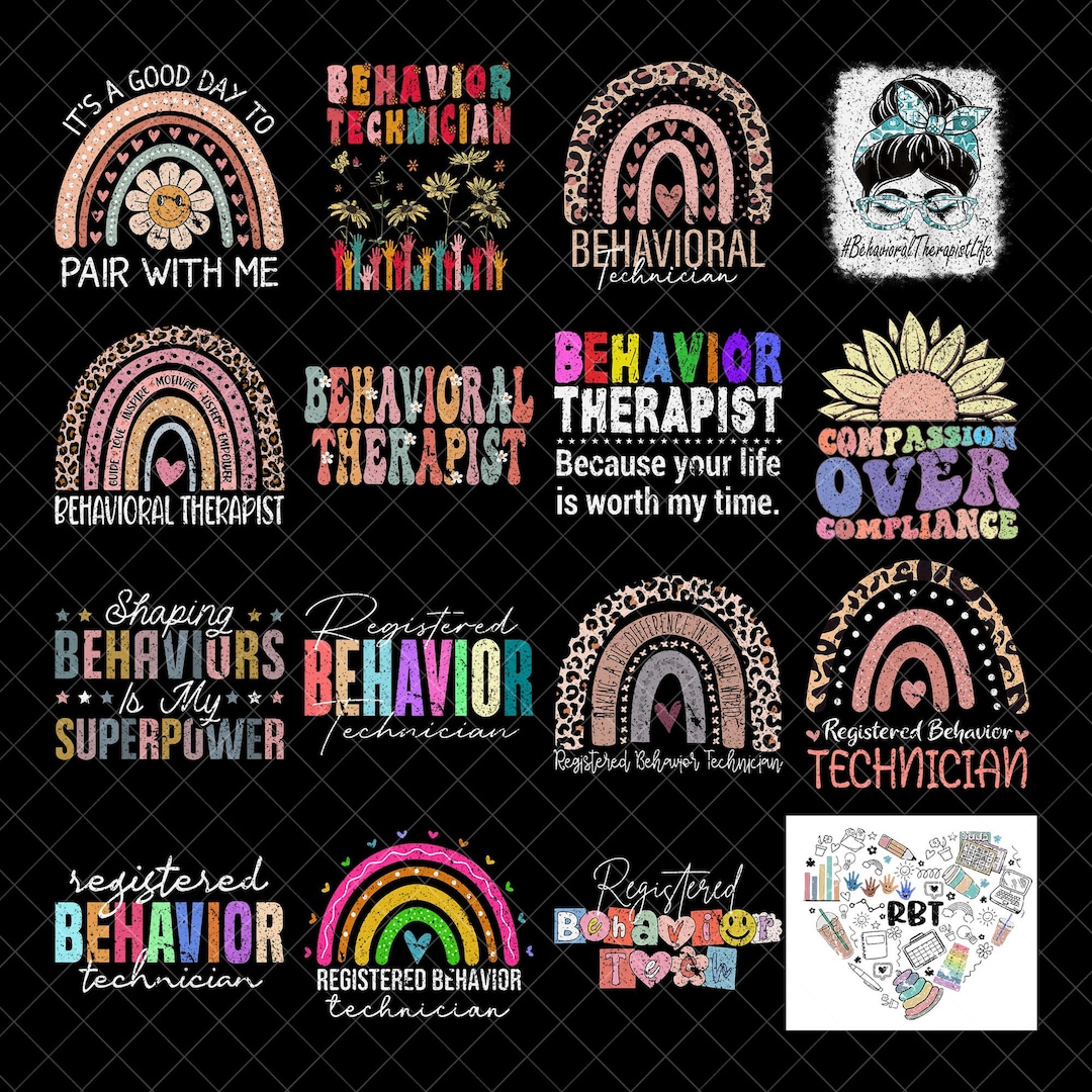 Behavior Technician PNG Bundle, Registered Behavior Therapist ...