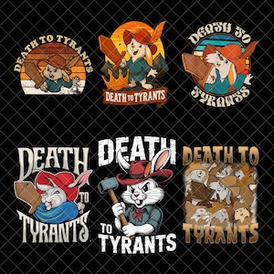 Retro 70S Skippy Rabbit Death to Tyrants Shirt PNG Bundle, Robin Hood ...