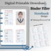 Missing Photocard Filler | Notebook Design | Digital Printable Binder ...