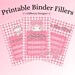 Cute Pink Binder Filler | Digital Printable Binder Fillers | Photocard ...