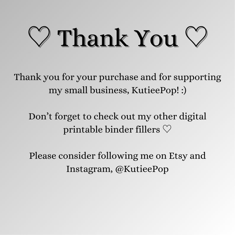 Missing Photocard Filler | Notebook Design | Digital Printable Binder ...