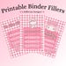 Cute Pink Binder Filler | Digital Printable Binder Fillers | Photocard ...