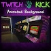 Retro Arcade Twitch / Kick Streaming Background, Animated, Overlay ...
