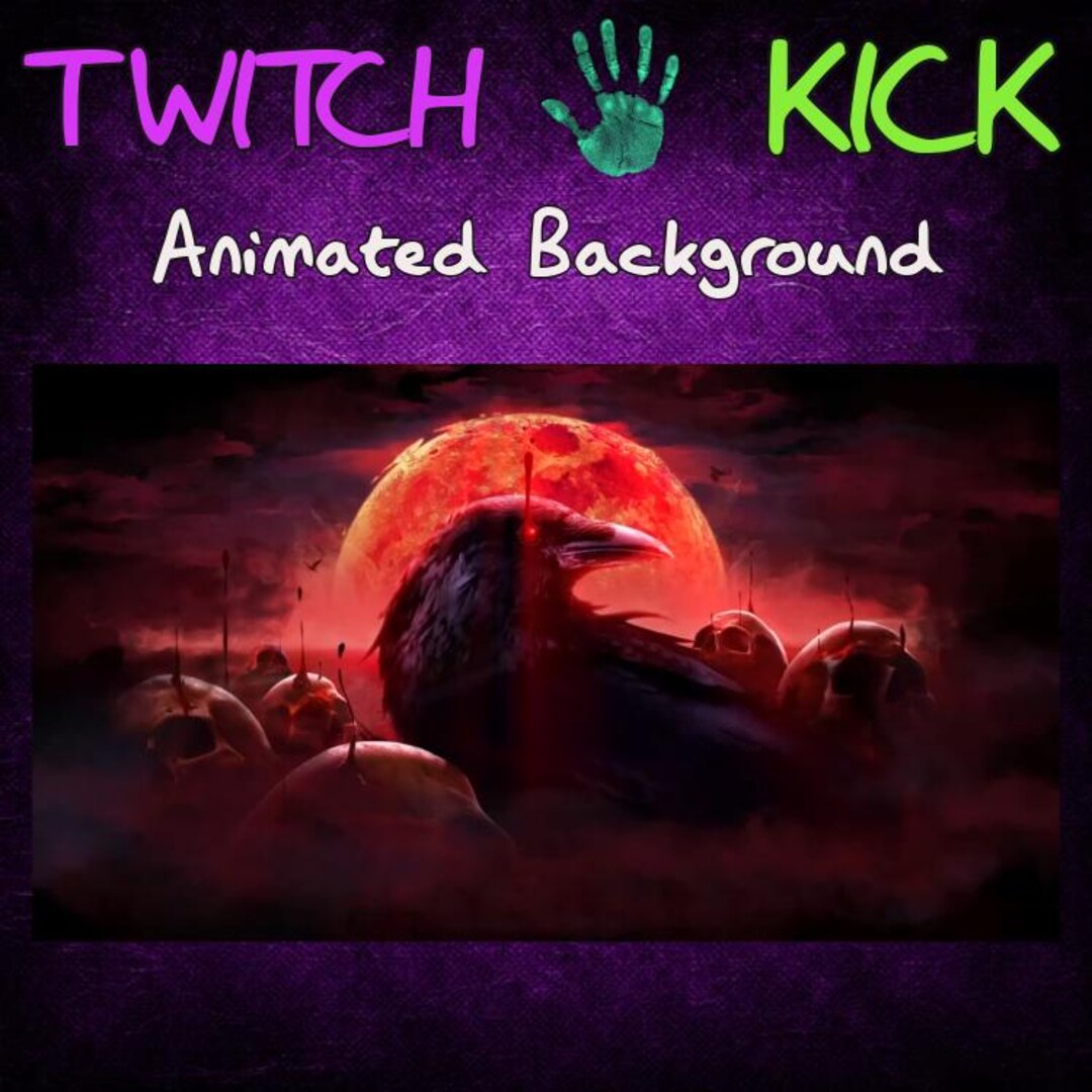 Blood Moon DBD + FREE Emote Pack Twitch / Kick Streaming Background ...
