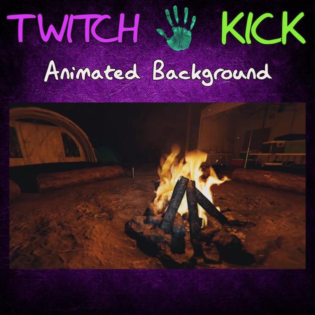 Phas Fire + FREE Hand Emote Twitch / Kick Streaming Background ...