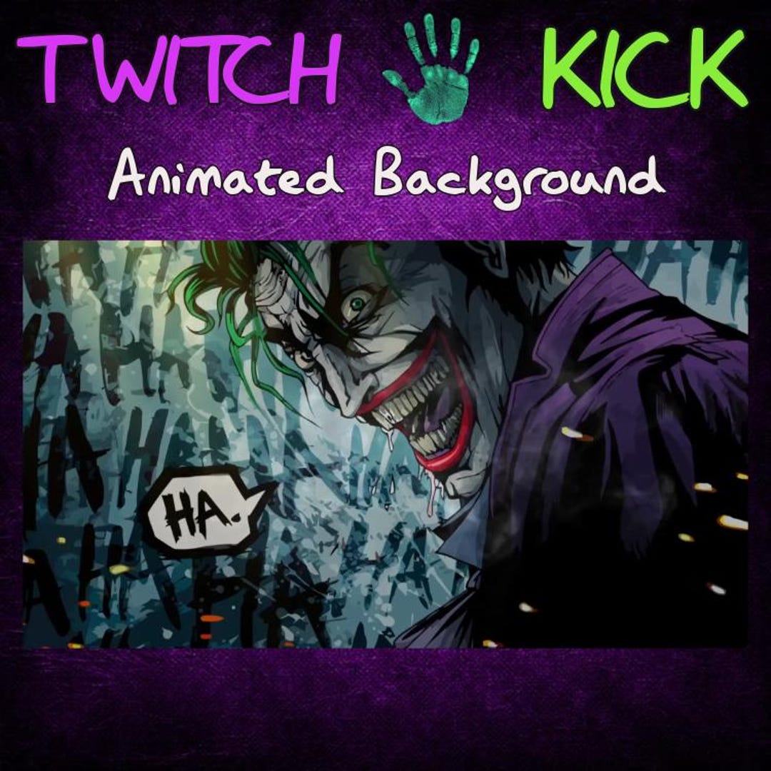 Mr J Twitch + FREE Emote / Kick Streaming Background, Animated, Overlay ...