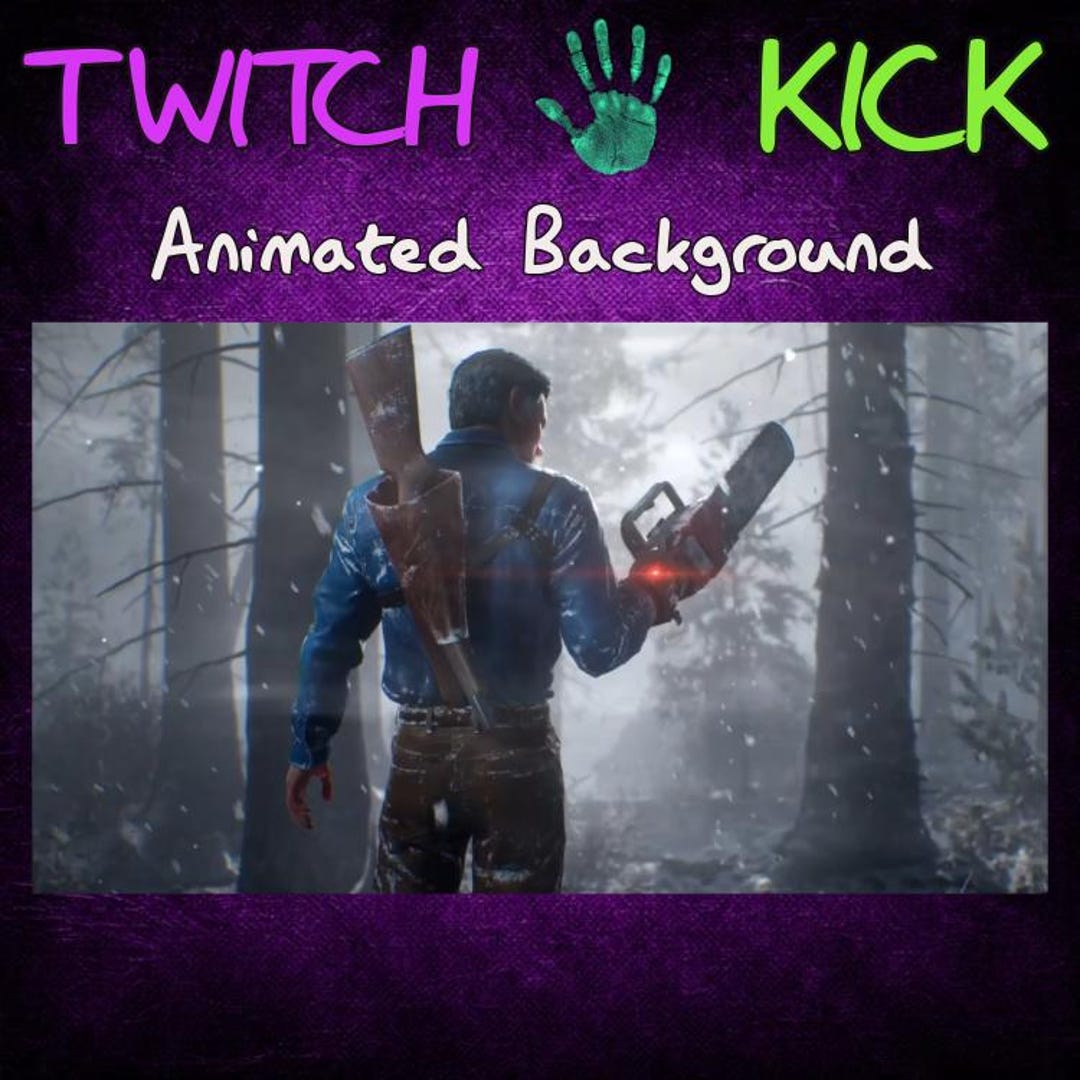 Ash Twitch / Kick Streaming Background, Animated, Overlay, Emote - Etsy