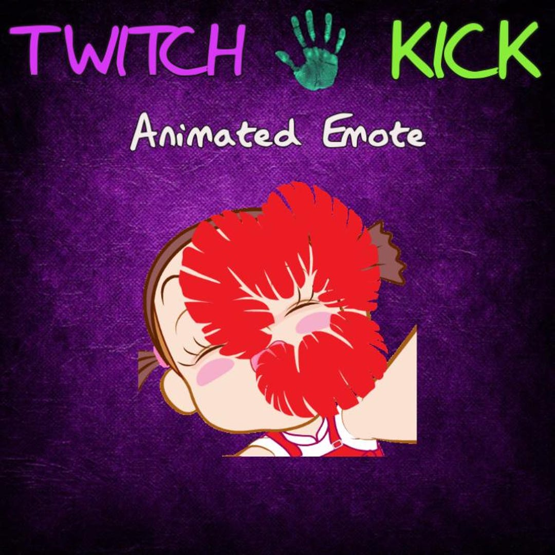 Kissy Twitch / Kick Streaming Background, Animated, Overlay, Emote - Etsy