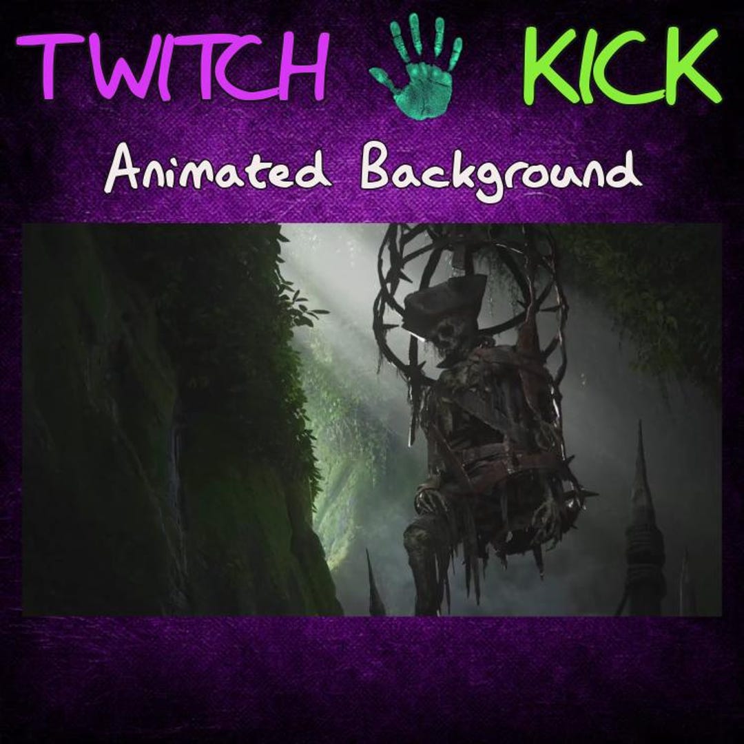 Dead Pirate Twitch / Kick Streaming Background, Animated, Overlay ...