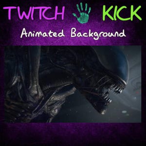 Alien Twitch / Kick Streaming Background, Animated, Overlay, Emote - Etsy